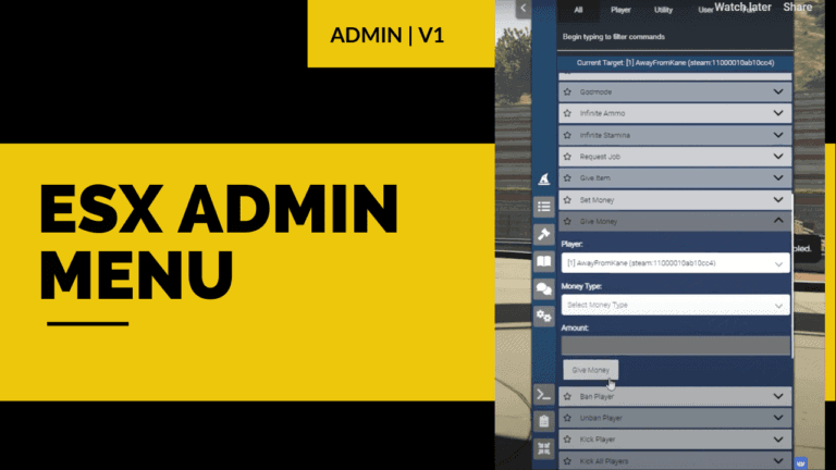 esx admin menu - FiveM Store