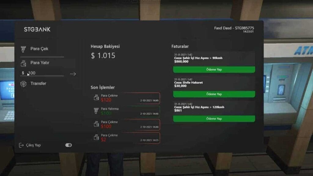 esx banking fivem - FiveM Store