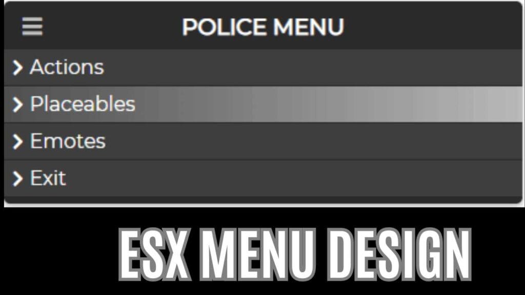 esx menu design - FiveM Store