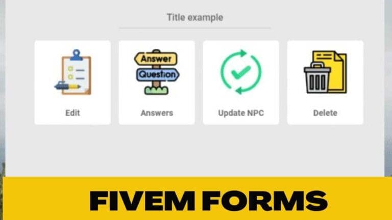 fivem forms - FiveM Store