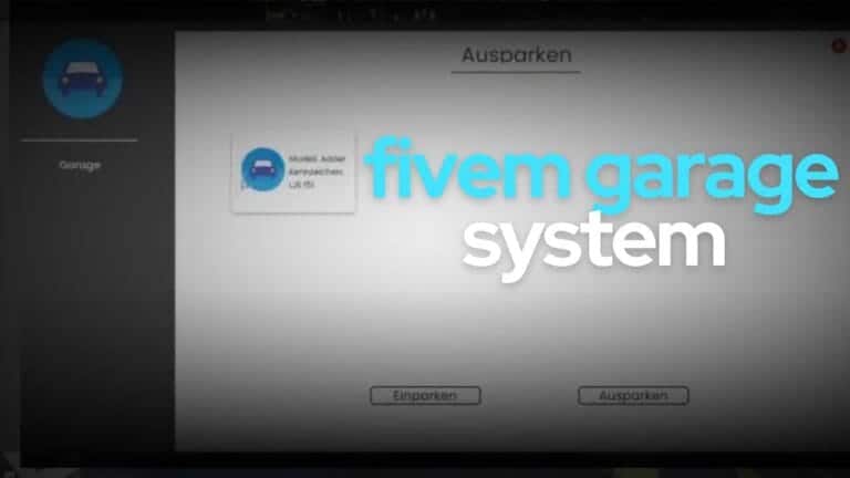fivem garage system - FiveM Store