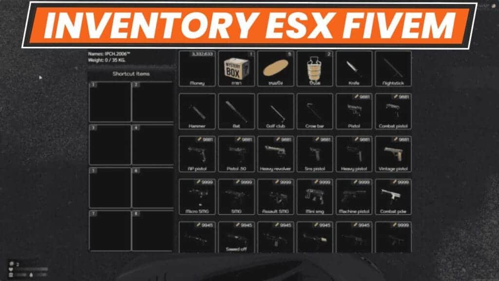 inventory esx fivem - FiveM Store