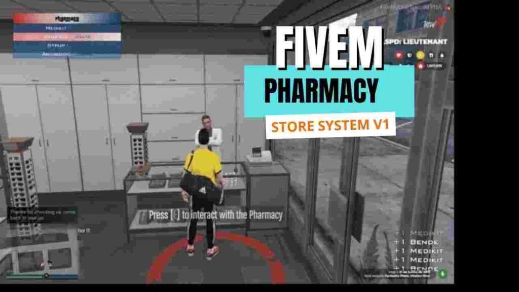 Fivem Pharmacy Store System V1 - FiveM Store