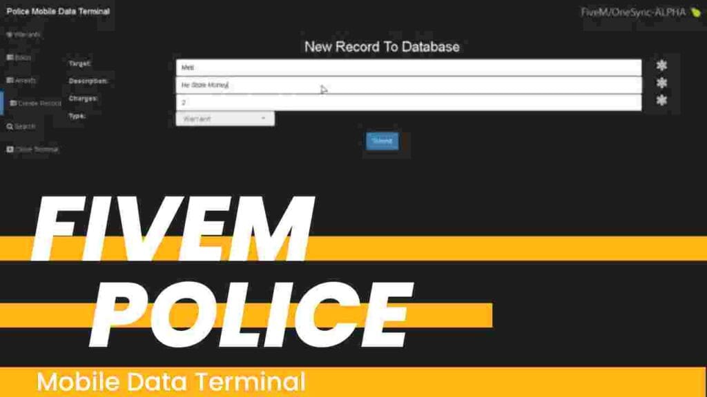 Fivem Police Mobile Data Terminal - FiveM Store