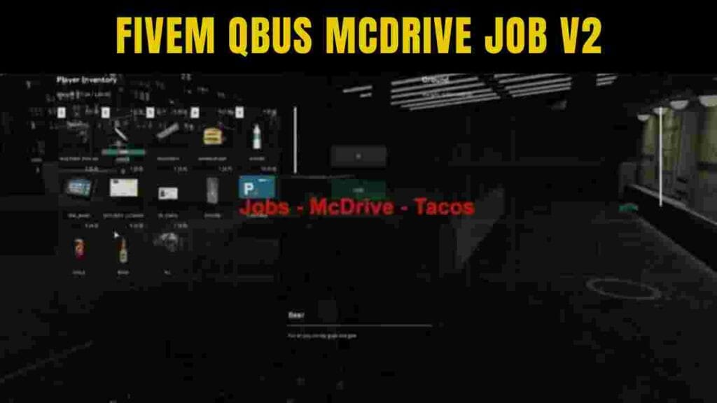 Fivem Qbus McDrive job V2 - FiveM Store