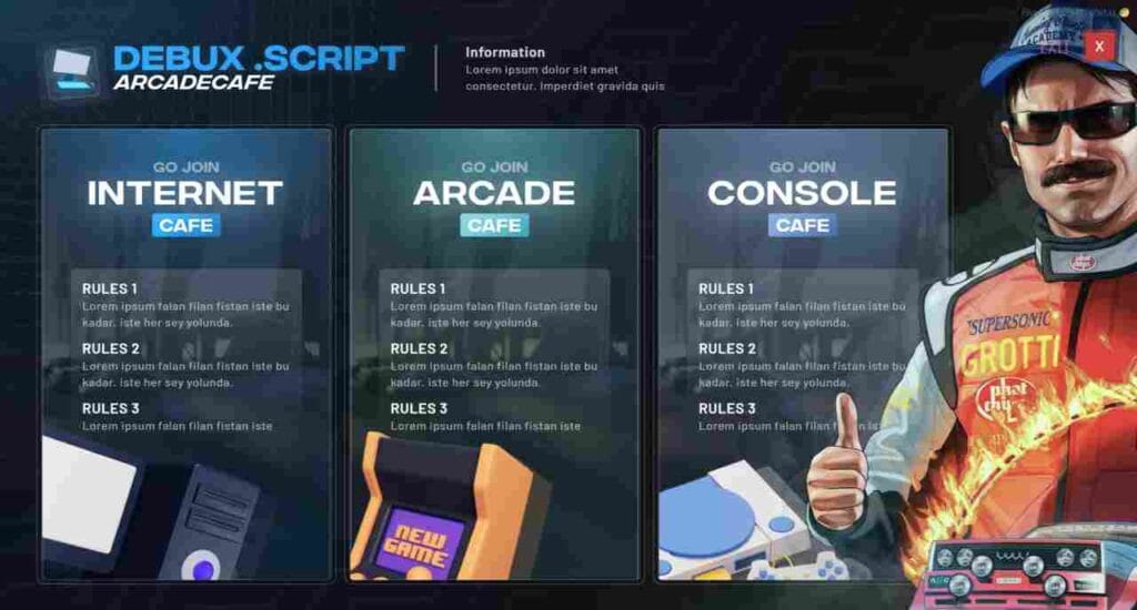 Fivem Arcade Caffe Script - FiveM Store