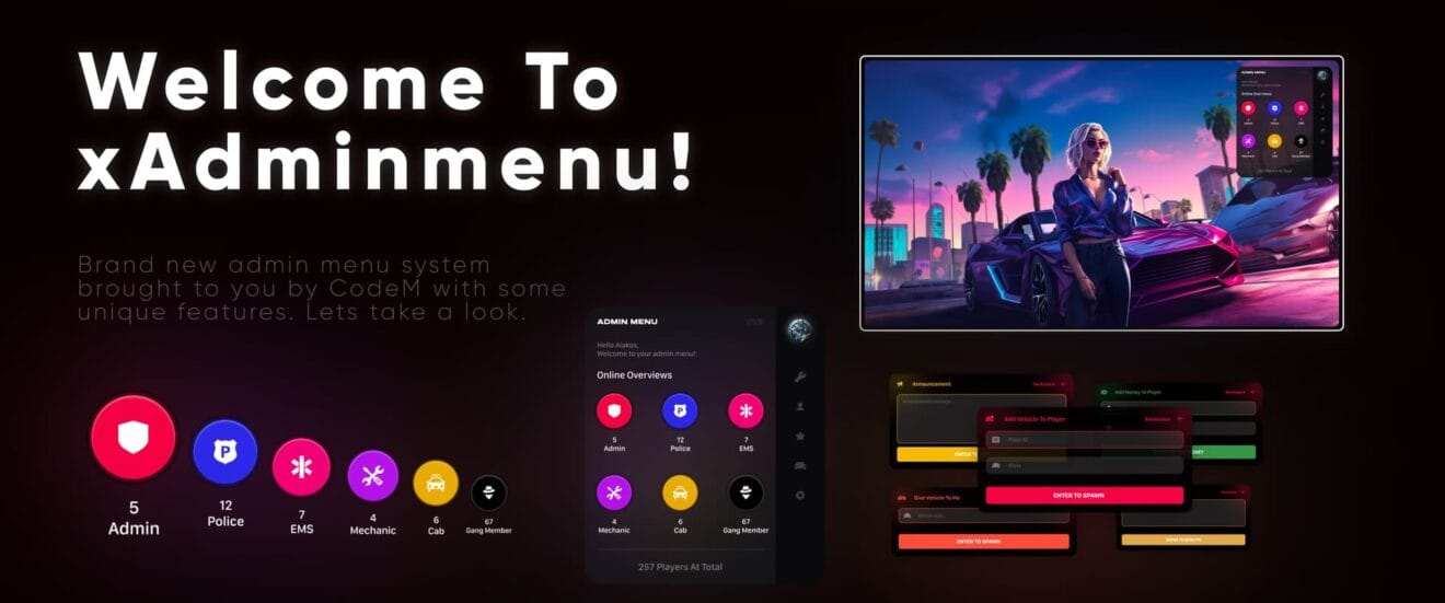 Fivem CodeM xAdminMenu - FiveM Store