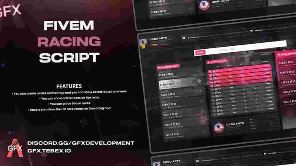 Fivem GFX Advanced Racing Script - FiveM Store