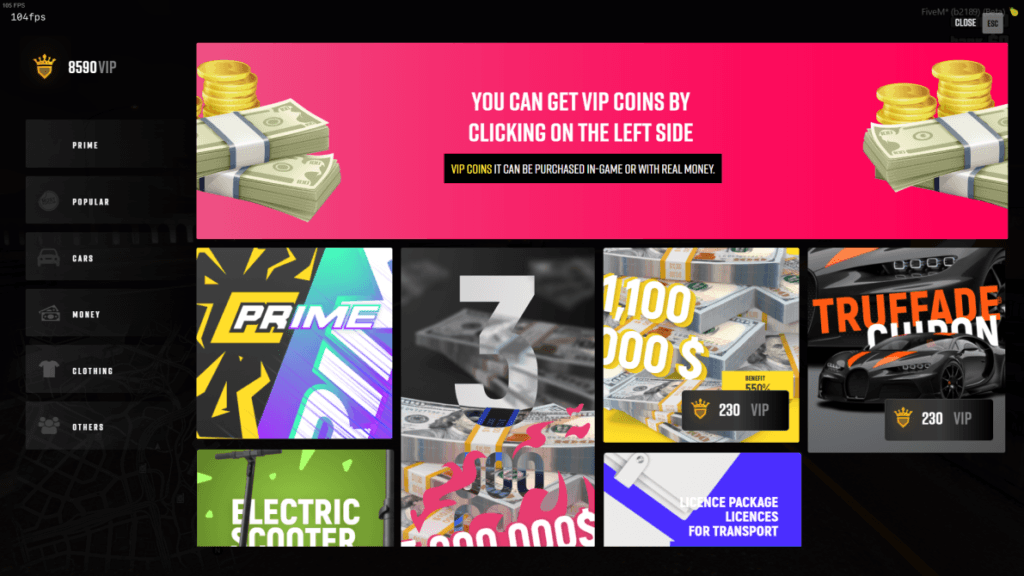 Fivem VIP System V4 - FiveM Store