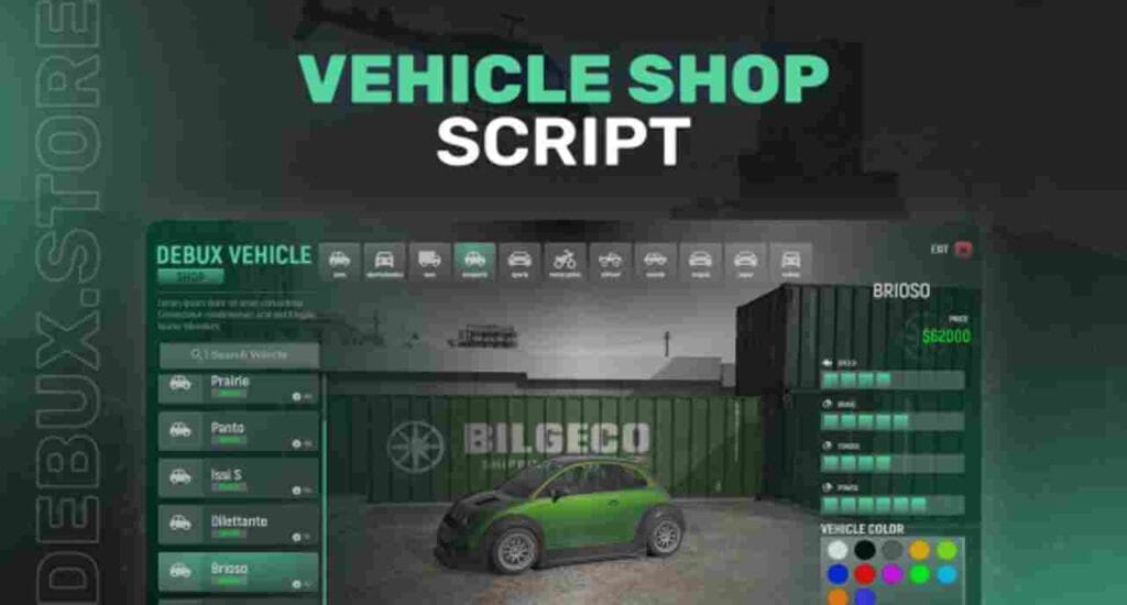 Fivem VehicleShop Script - FiveM Store