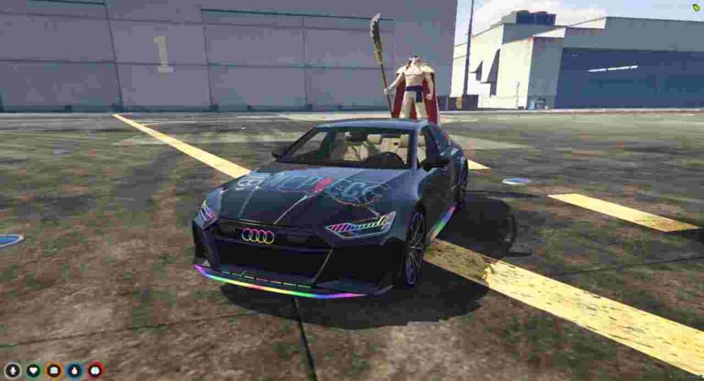 Fivem Audi RS7 RGB Lights One Piece Whitebeard car | 3D Vehicle - FiveM ...