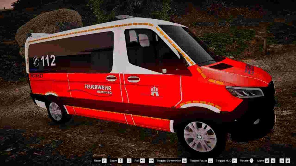 Fivem Mercedes Sprinter FW Hamburg | German Vehicle - FiveM Store
