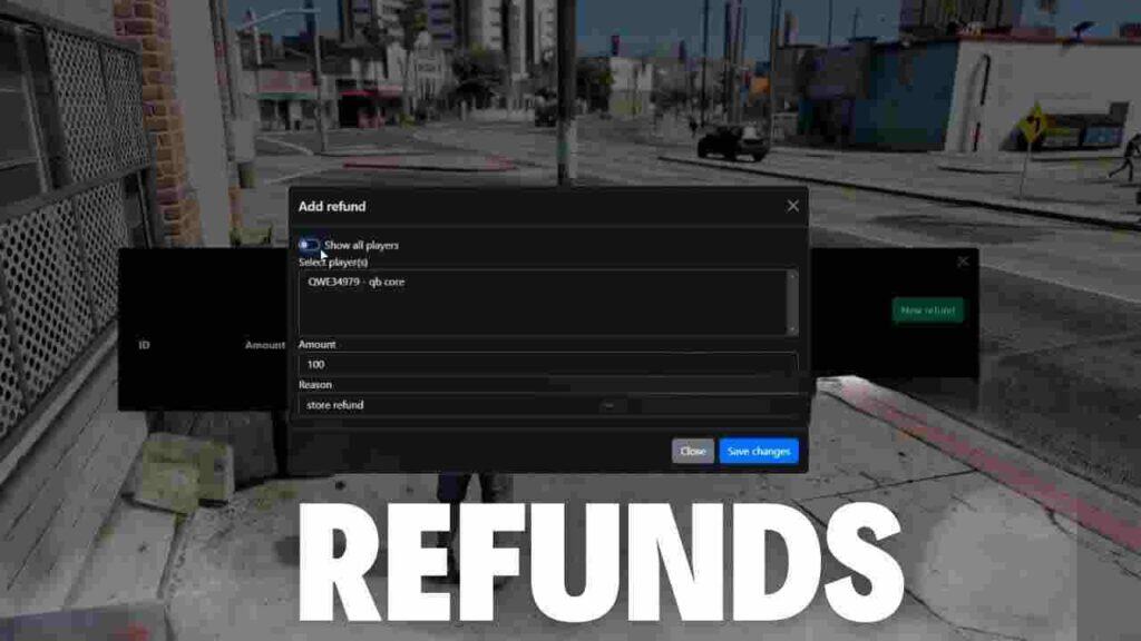 Qbcore Refund Script for Fivem - FiveM Store