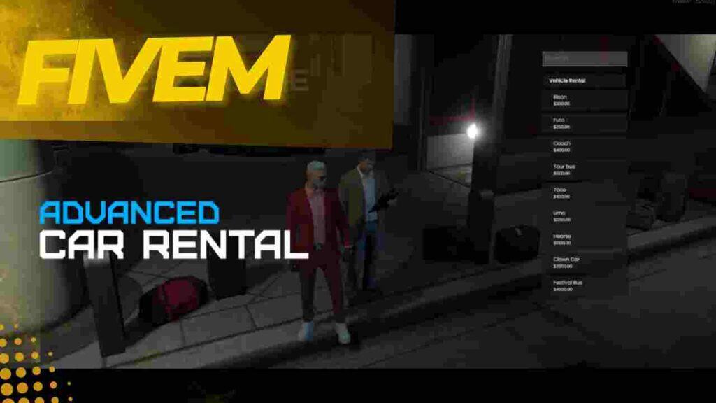 Fivem car rental script - FiveM Store