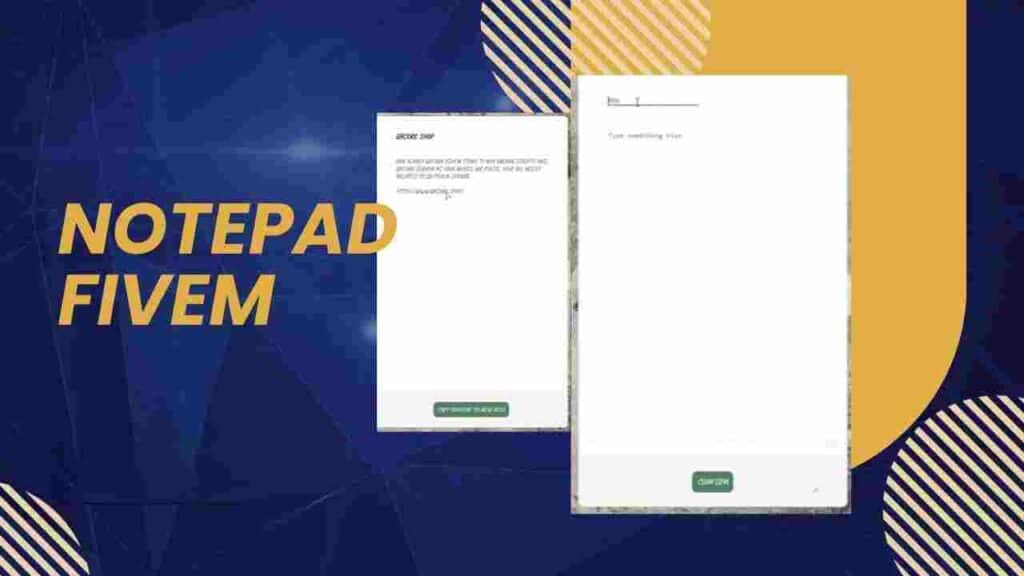 Fivem Notepad - FiveM Store