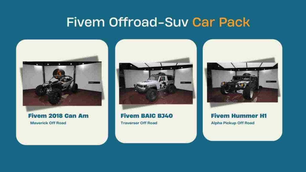 Fivem Offroad-Suv Car Pack - FiveM Store