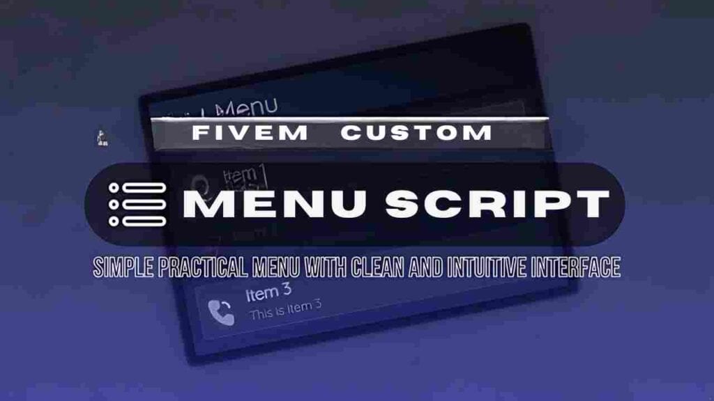 Fivem Custom Menu Script - FiveM Store