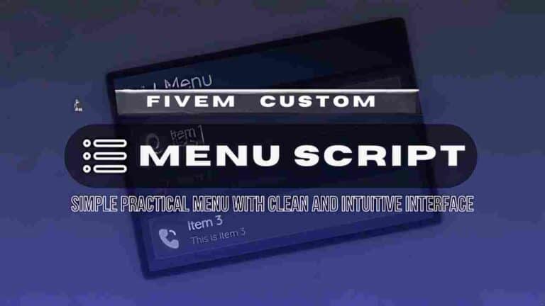 Fivem Custom Menu Script - FiveM Store