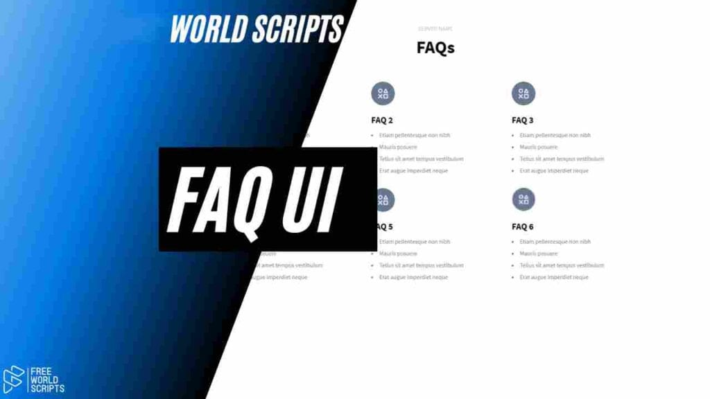 Fivem World FAQ Script - FiveM Store