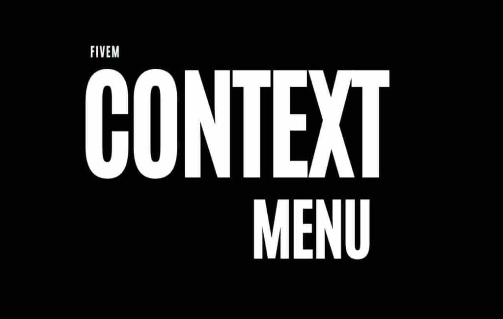Fivem context menu - FiveM Store